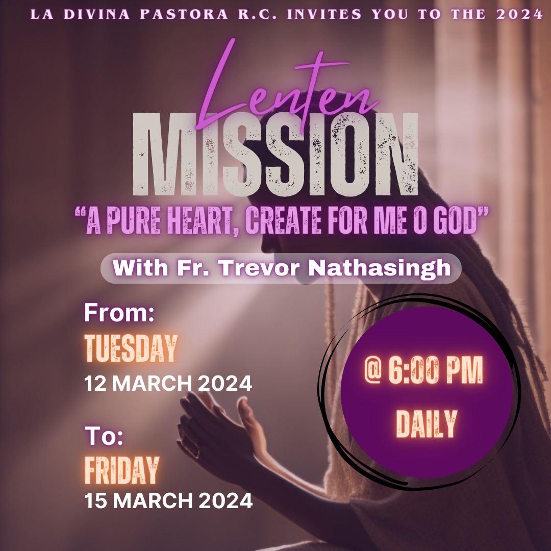 Lenten Mission 2024 - La Divina Pastora R.C. Church